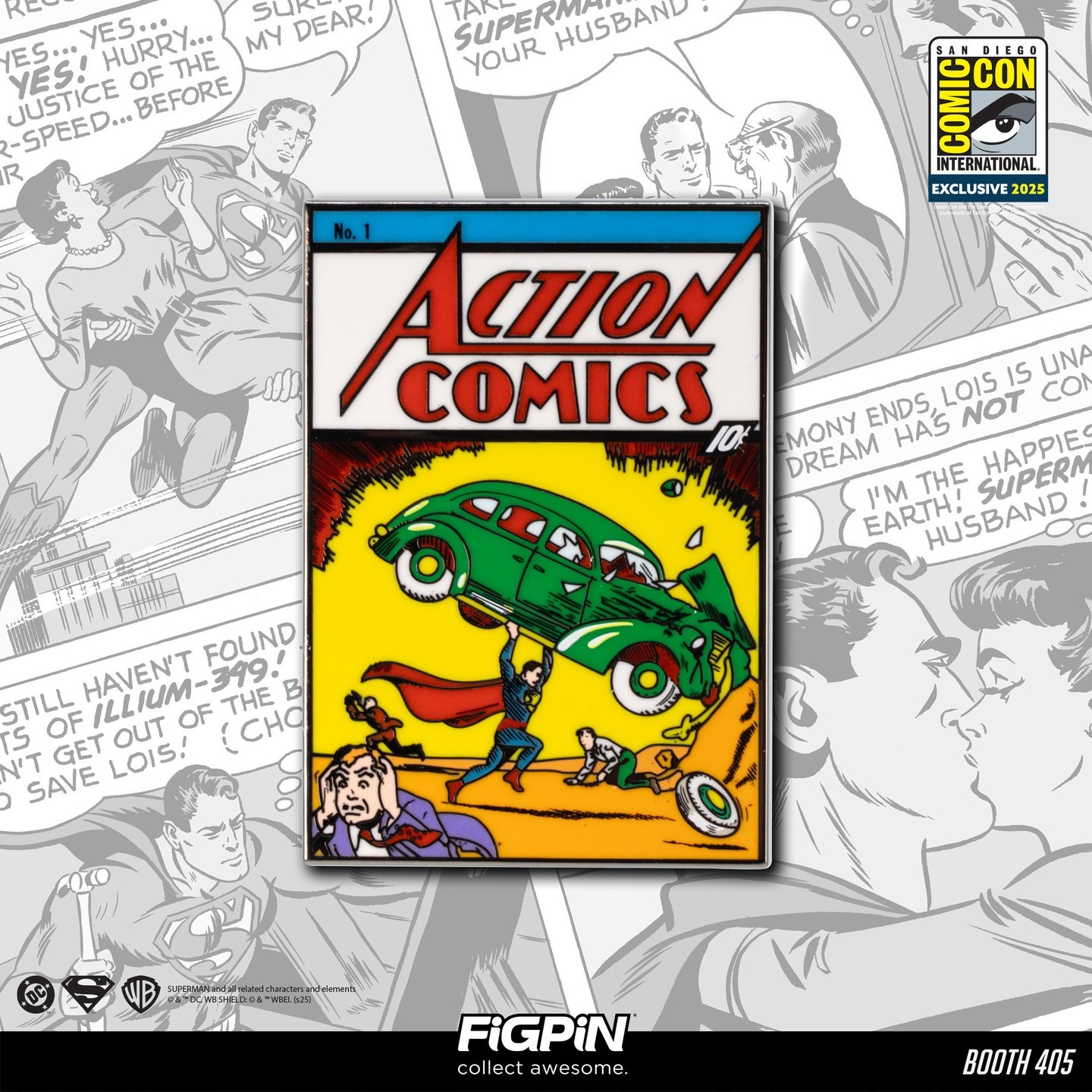 FiGPiN Announces Convention-Exclusive Superman Collection for SDCC