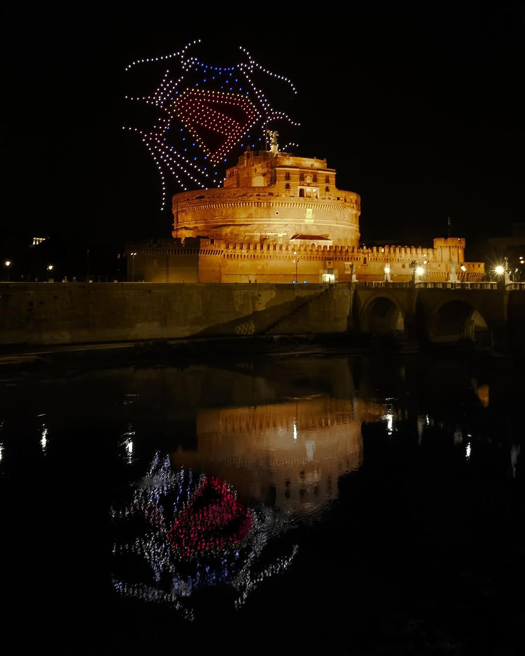 Superman Drone Show Illuminates the Skies Over Rome